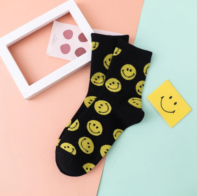 Smiley Socks og Happy Socks i den bedste bomulds kvalitet